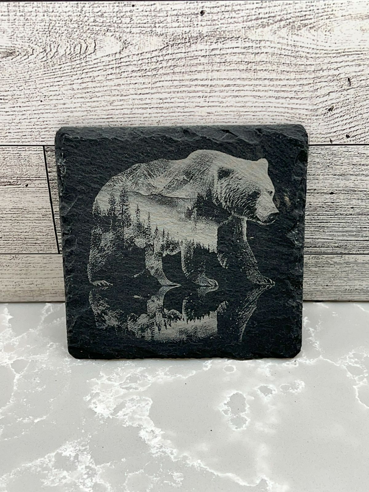 Square Slate Coaster "Nature & Animals" – Sunshine Graphics