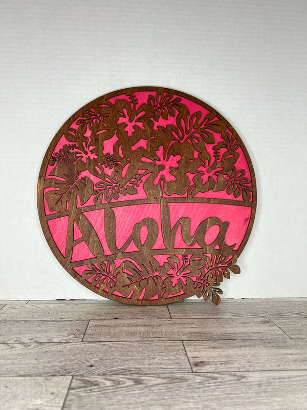 Door Signs "Aloha: 1072 – Sunshine Graphics