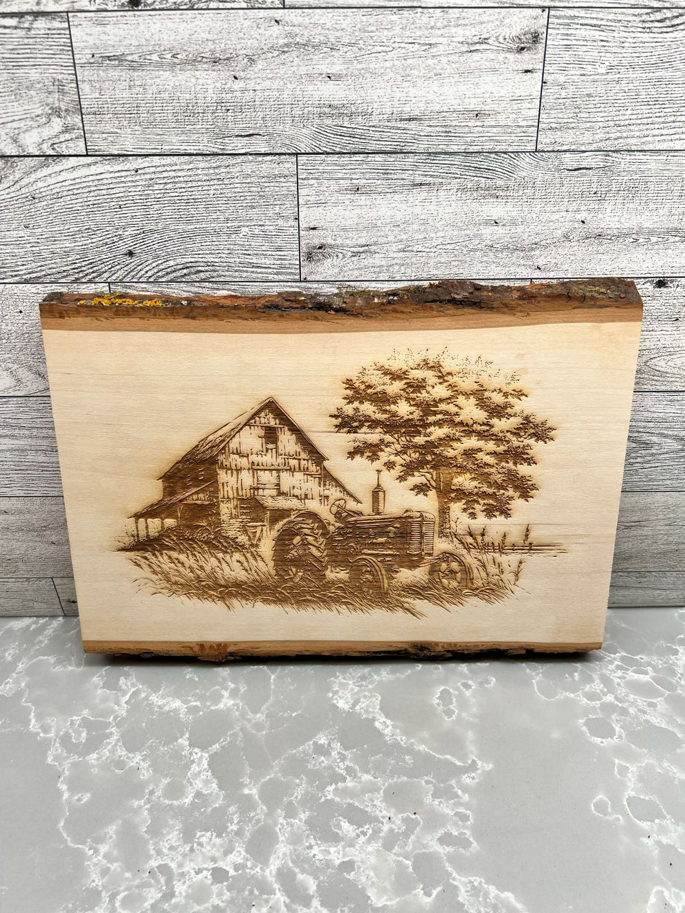 Live Edge Display "Farm Tractor" – Sunshine Graphics